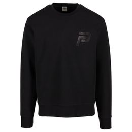 Rundhalspullover 883POLICE "883 Police KLETTON SWEATSHIRTS", Damen, Gr. L, schwarz, 92% Baumwolle, 8% Elasthan, mehrfarbig, normal, Rundhals, Pullover Rundhalspullover