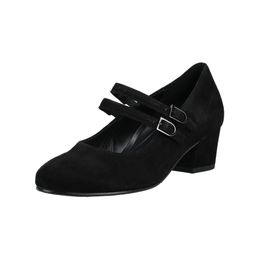 Pumps Gabor COMFORT "Gabor Comfort Pumps Veloursleder", Damen, Gr. 37,5, schwarz, Veloursleder, Schuhe Pumps