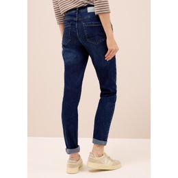 Slim-fit-Jeans Cecil, Damen, Gr. 33, L&auml;nge 30, blau (mid blau used wash), Jeans, 78% Baumwolle, 20% Polyester, 2% Elasthan, unifarben, lang, Jeans Slim-fit-Jeans, High Waist
