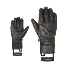 Skihandschuhe Ziener "GISMON-Z AS PR TOUCH", Damen, Gr. 10, schwarz, Materialmix, Handschuhe