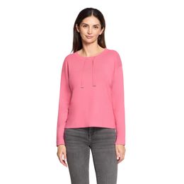 Strickpullover Betty Barclay "Damen mit Seitenschlitzen", Damen, Gr. 42, pink, Strick, Obermaterial: 55% Viskose, 30% Polyester, 15% Polyamid, gerade normal, Rundhals, Pullover Strickpullover