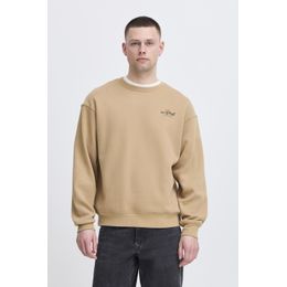 Rundhalspullover Blend "BHISMO", Damen, Gr. XXL, sepia tint, Sweatware, 60% Baumwolle, 40% Polyester, bedruckt, weit normal, Rundhals, Pullover Rundhalspullover, Klassischer Sweatpullover mit Rundhalsausschnitt