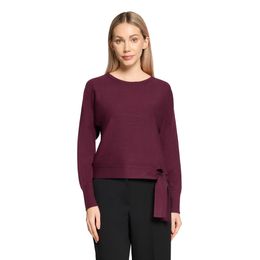 Strickpullover Betty Barclay "Damen mit Fledermaus&auml;rmeln", Damen, Gr. 38, lila (schwarz aubergine), Strick, Obermaterial: 55% Viskose, 30% Polyester, 15% Polyamid, figurumspielend normal, Rundhals, Pullover Strickpullover