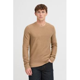 Strickpullover Blend "BHDANA", Damen, Gr. L, sepia tint, Grobstrick, 50% Polyester, 45% Polyacryl, 5% Wolle, meliert, Basic, normal normal, Rundhals, Pullover Strickpullover, Klassischer Grobstrickpullover