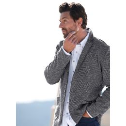 Anorak Marco Donati, Herren, Gr. 54, blau (blau, meliert), 80% Baumwolle, 20% Polyester, meliert, unifarben, Jacken