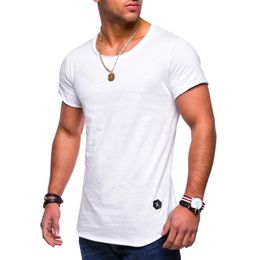 T-Shirt behype "DUST", Herren, Gr. M, wei&szlig;, 100% Baumwolle, unifarben, Shirts T-Shirt, mit Rundhals-Ausschnitt