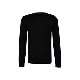 JOOP! Rundhalspullover JOOP "Denny", Damen, Gr. L, schwarz, Strick, Obermaterial: 100% Wolle, unifarben, regular fit normal, Rundhals, elastischer Bund, Pullover Rundhalspullover