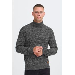 Rollkragenpullover Blend "BHDami", Jungen, Gr. M, schwarz, Grobstrick, 70% Baumwolle (Recycled), 30% Polyester (Recycled), meliert, normal normal, hoch geschlossener Ausschnitt, Pullover Rollkragenpullover, Stilvoller Basic Strickpullover mit Rollkragen