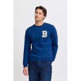 Blend Herren Rundhalspullover "BHSweatshirt"estate blau, Gr. XXL, bedruckt, Sweatware, 50% Baumwolle, 50% Polyester, Pullover, L&auml;ssiger Sweatpullover