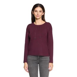 Betty Barclay Damen Strickpullover "Damen mit Seitenschlitzen"schwarz aubergine, Gr. 48, Strick, Obermaterial: 55% Viskose, 30% Polyester, 15%