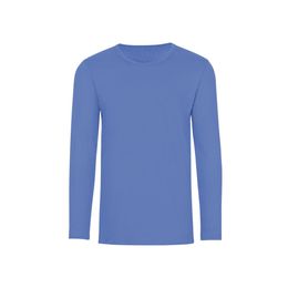 Longsleeve TRIGEMA "TRIGEMA Langarmshirt", Damen, Gr. L, lavendel, 95% Baumwolle, 5% Elastan, Basic, Shirts