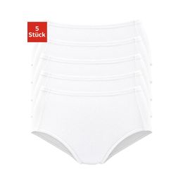 Taillenslip Petite Fleur, Damen, Gr. 40, wei&szlig;, Piqu&eacute;, Obermaterial: 95% Baumwolle, 5% Elasthan, unifarben, k&ouml;rpernah, Unterhosen Taillenslip, aus weicher Pikee-Qualit&auml;t, Topseller