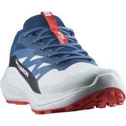 Trailrunningschuh Salomon "ALPHAGLIDE", Herren, Gr. 47, blau (ballad blau, dunkelblau, fiery rot), Synthetik, Textil, Schuhe, wasserdicht