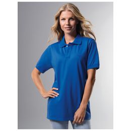TRIGEMA Damen Poloshirt "TRIGEMA Poloshirt DELUXE Piqu&eacute;"electric, blau, Basic, Gr. 4XL, 100% Baumwolle, Shirts