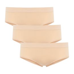 Hipster Jockey "Seamfree Core", Damen, Gr. L, beige (light beige), Microfaser, Obermaterial: 93% Polyamid, 7% Elasthan, unifarben, k&ouml;rpernah, Unterhosen, ohne Seitenn&auml;hte, atmungsaktiv
