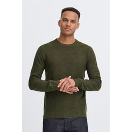 Strickpullover Blend "BHDana", Damen, Gr. 3XL, forest night, Grobstrick, 50% Polyester, 45% Polyacryl, 5% Wolle, meliert, Basic, normal normal, Rundhals, Pullover Strickpullover, Klassischer Grobstrickpullover
