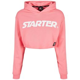 Damen Rundhalspullover "Starter Black Label Damen Ladies Starter Cropped Hoody"pinkgrapefruit, Gr. XL, STARTER Black Label, unifarben, 65% Baumwolle,