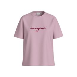 Kurzarmshirt Vila "VISYBIL IMAGINE O-NECK S/S TOP/PB/LC", Damen, Gr. XS, cherry blossom detail:jazzy, anemone, Jersey, Obermaterial: 100% Baumwolle, bedruckt, regular fit normal, Rundhals, Shirts