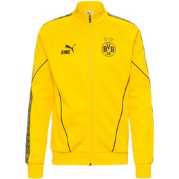 Puma Borussia Dortmund Trainingsjacke Herren - gelb - Gr. M - Polyester/Baumwolle