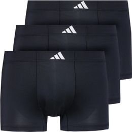 Adidas Trunk 3pk Unterhose Herren, schwarz, Gr&ouml;&szlig;e: S