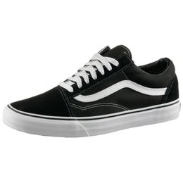 Vans Old Skool Sneaker - schwarz - Gr. 44 - Nubukleder