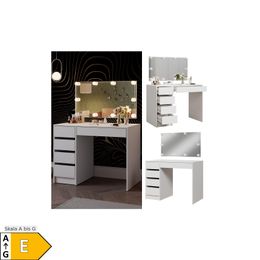 VICCO Schminktisch Thalia Wei&szlig; Hochglanz 100 cm mit LED-Beleuchtung