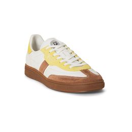 Polo Ralph Lauren Sneaker 'BEDFORD' Damen Gr&ouml;&szlig;e 42 braun / gelb / wei&szlig; Sommerschuhe