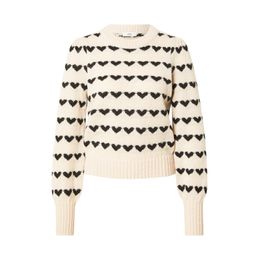 Jacqueline de Yong JDY Pullover 'JDYSigrid' Damen Gr&ouml;&szlig;e M beige / schwarz
