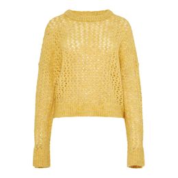 Funky Buddha Pullover Damen Gr&ouml;&szlig;e M safran
