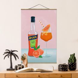 Bilderwelten Stoffbild mit Posterleisten Aperol Spritz