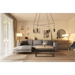 Ecksofa Home Affaire, B:324cm H:83cm T:170cm, grau, 92% Polyester 8% Nylon, Wohnzimmer, Sofas, "Aurora, L-Form, mit extra breiter Recamiere, 324 x