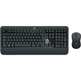 Logitech Tastatur- und Maus-Set "MK540 ADVANCED Kabellose", grau, Eingabegeräte-Sets, für Windows, USB, Sondertasten, 3 Jahre Batterielaufzeit, PC,