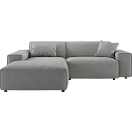 Ecksofa Home Affaire, B:234cm H:71cm T:191cm, grau, 100% Polyester, Wohnzimmer, Sofas, "Glimminge L-Form auch in Breitcord, Feincord + Easy