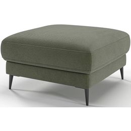 Polsterhocker Home Affaire, B:80cm H:44cm T:80cm, gr&uuml;n, 95% Polyester, 5% Nylon, Hocker, "Downtown", passend zur Serie, auch in Cord