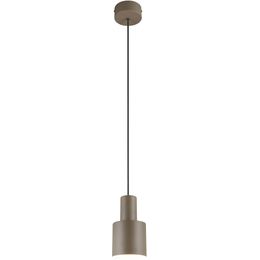 Trio LEUCHTEN Pendelleuchte "AGUDO, Hängelampe 1-flammig, exkl 1xE27 max 10W, höhenverstellbar", 1, Ø 12cm H: 150cm, 1 Stk., grau, Esszimmer,