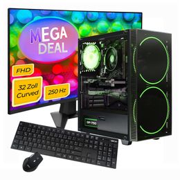 GAMEMAX Gaming-PC-Komplettsystem "MegaDeal Black Hole 2711 Intel i5 14400F 16GB 1TB SSD RTX 5060Ti", Energieeffizienz: E (A-G), schwarz, Microsoft Windows 11 Home (64 Bit), 16 GB RAM 1.000 GB SSD, Computer_Komplettsysteme