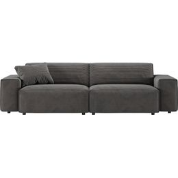 Big-Sofa Home Affaire, B:254cm H:71cm T:101cm, grau, 12% Polyaxryl, 88% Polyester, Sofas, "Glimminge auch in Breitcord, Feincord + Easy care-Bezug",