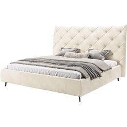 Polsterbett Home Affaire, B:236cm H:105cm L:234cm, beige, 94% Polyester, 6% Nylon, Betten, "Maxime, in 4 Breiten bis 200cm, auch in Leder",