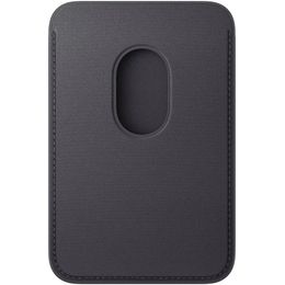 Apple Smartphone-H&uuml;lle "iPhone Feingewebe Wallet mit MagSafe", Smartphones, grau, H&uuml;llen