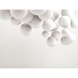 Livingwalls LIVING WALLS Fototapete "The Wall", B/L: 4mm x 3mm, Rollen:, wei&szlig;, Schlafzimmer, Tapeten, Fototapete Geometrisch Tapete 3D Tapeten Wohnzimmer