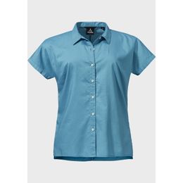 Sch&ouml;ffel SCH&Ouml;FFEL Damen Outdoorbluse "Blouse Palma L", blau, Gr. 38, Oberstoff : 69% Baumwolle 25% Nylon 6% Hanf, Blusen