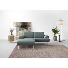 Ecksofa Home Affaire, B:192cm H:83cm T:176cm, blau, 100% Polyester, Wohnzimmer, Sofas, "Swift Scandic Design, komfortabler Federkern, Breite 192cm,