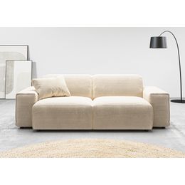 2,5-Sitzer Home Affaire, B:214cm H:71cm T:101cm, beige, 100% Polyester, Sofas, "Glimminge auch in Breitcord, Feincord + Easy care-Bezug", besondere