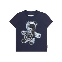 Philipp Plein Jungen T-Shirt "Teddy"14, dunkelblau, Gr. 6, Obermaterial: 100% Baumwolle, Shirts