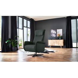 Relaxsessel Home Affaire, B:77cm H:117cm T:91cm, grau, Wohnzimmer, Sessel, "Cartore Fu&szlig; schwarz, manuelle oder motorische Verstellung mit Akku",