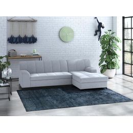 Ecksofa Home Affaire, B:239cm H:75cm T:152cm, grau, 95% Polyester, 5% Nylon, Wohnzimmer, Sofas, "Balme L-Form", Inkl. Zierkissen, wahlweise mit