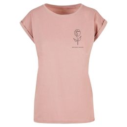 Merchcode Damen T-Shirt "Merchcode Damen Ladies Spring - Tulip Flower T-Shirt"duskrose, Gr. XS, bedruckt, 100% Baumwolle, Shirts