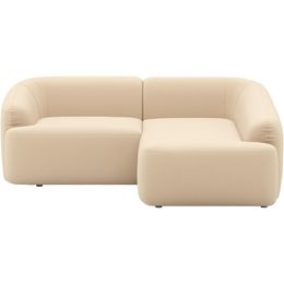 Ecksofa Home Affaire, B:216cm H:81cm T:196cm, beige, 95% Polyester, 5% Polyamid, Wohnzimmer, Sofas, "Nergal, kompakte Stellma&szlig;e, Breite 216cm,