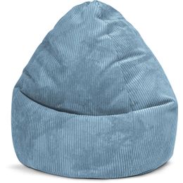 Sitzsack MAGMA HEIMTEX, B:130cm, blau, Bezug: 100% Polyester, Kinderzimmer, Sitzsäcke, "BeanBag SHARA XXL"