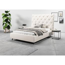 Polsterbett Home Affaire, B:176cm H:105cm L:234cm, wei&szlig;, 96% Polyester, 4% Polyacryl, Betten, "Maxime, in 4 Breiten bis 200cm, auch in Leder",
